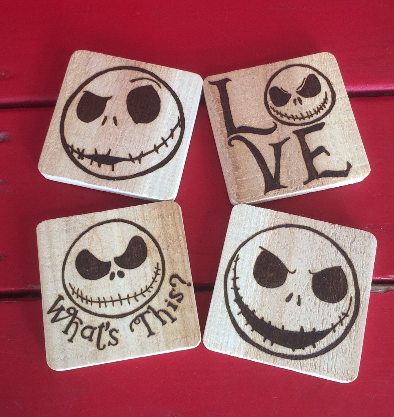 Jack Skellington Coasters - Etsy