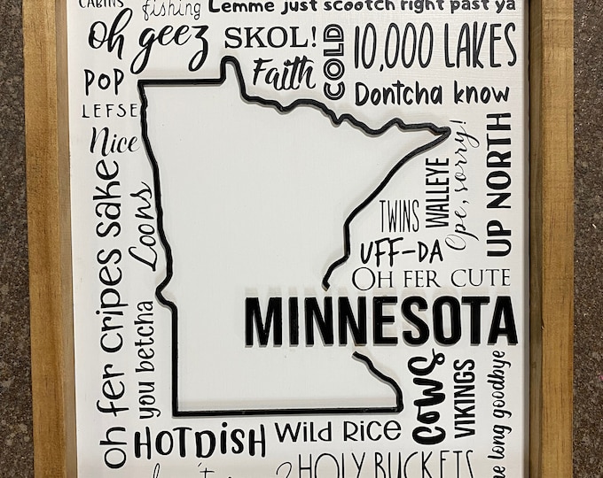 Uff Da Definition — Funny Midwestern Humor Wall Decor, Farmhouse Framed ...