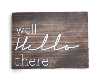 Hello There Sign | Etsy