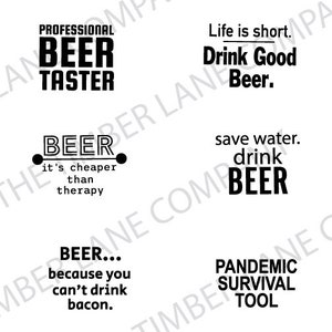 Beer Quote Bundle, Funny Beer Quotes, Beer Bottle Opener Keychain ...