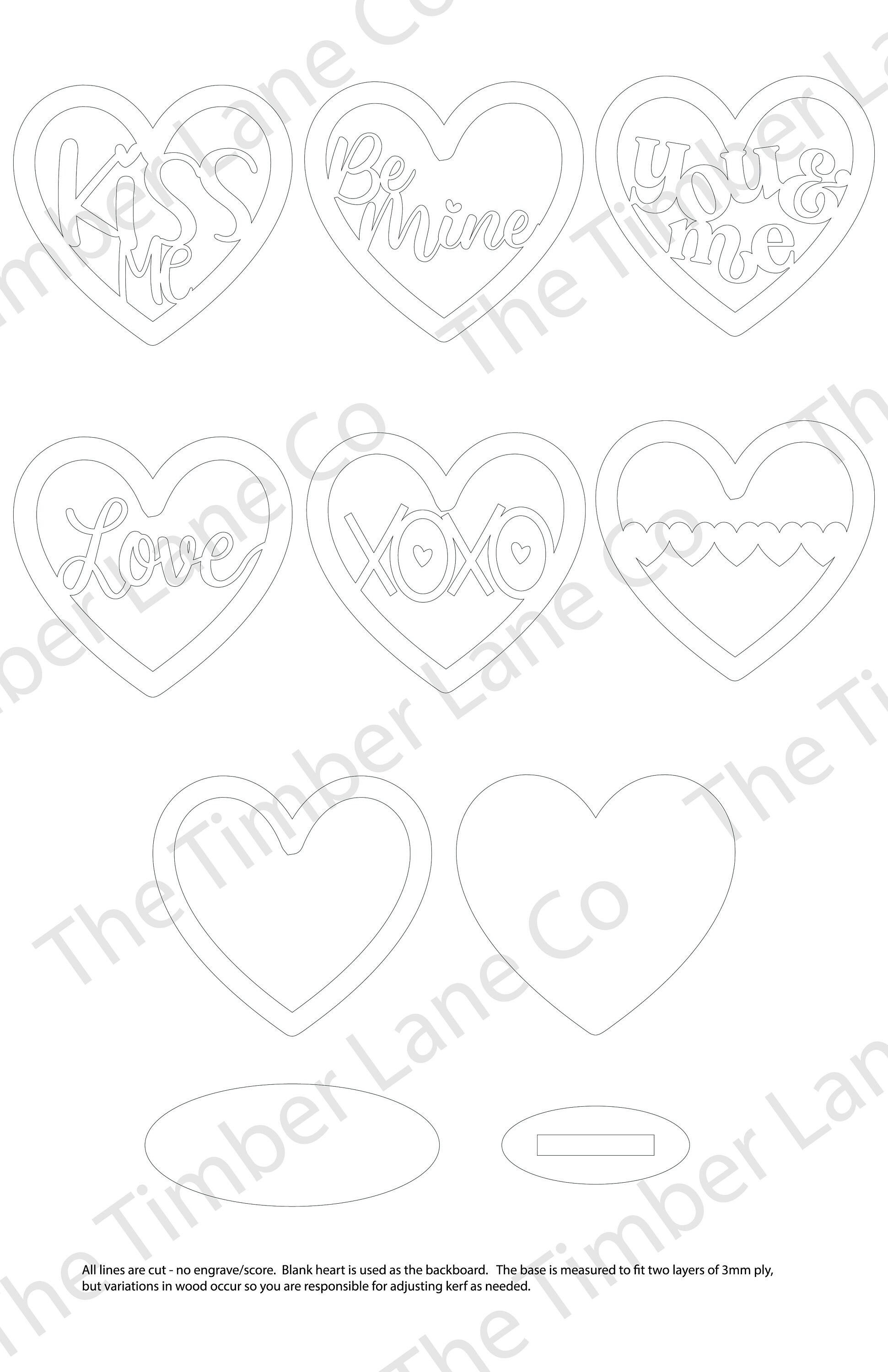 Valentine Heart Cut File, Valentine's Day Digital File, Valentine Gift ...