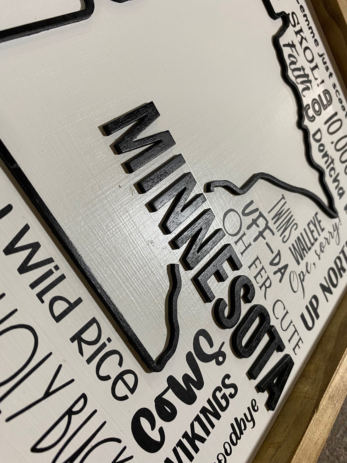 Funny Minnesota Sign, Minnesota Sayings Wall Sign, Midwest Quotes Sign ...