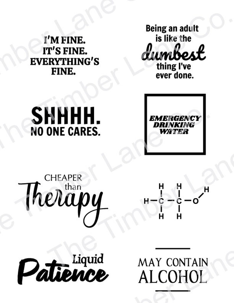 Flask SVG Bundle Funny Designs for Flask Flask Quote Bundle - Etsy Canada