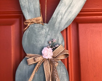 Bunny door hanger | Etsy