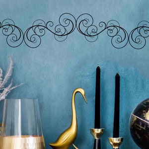 Elegant Scroll Wall Decal - Etsy