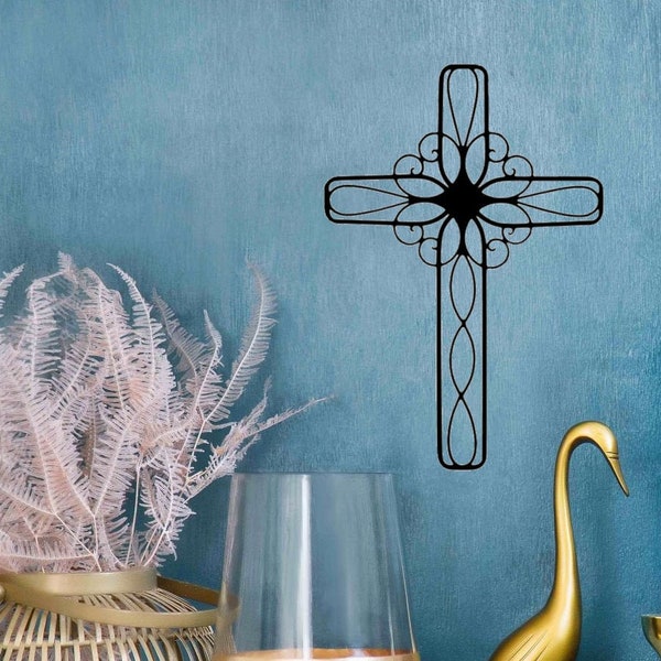 Cross Wall Decal - Etsy