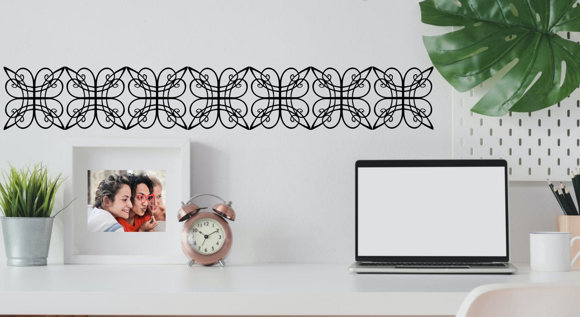 Geometric Wall Border Decal - Etsy