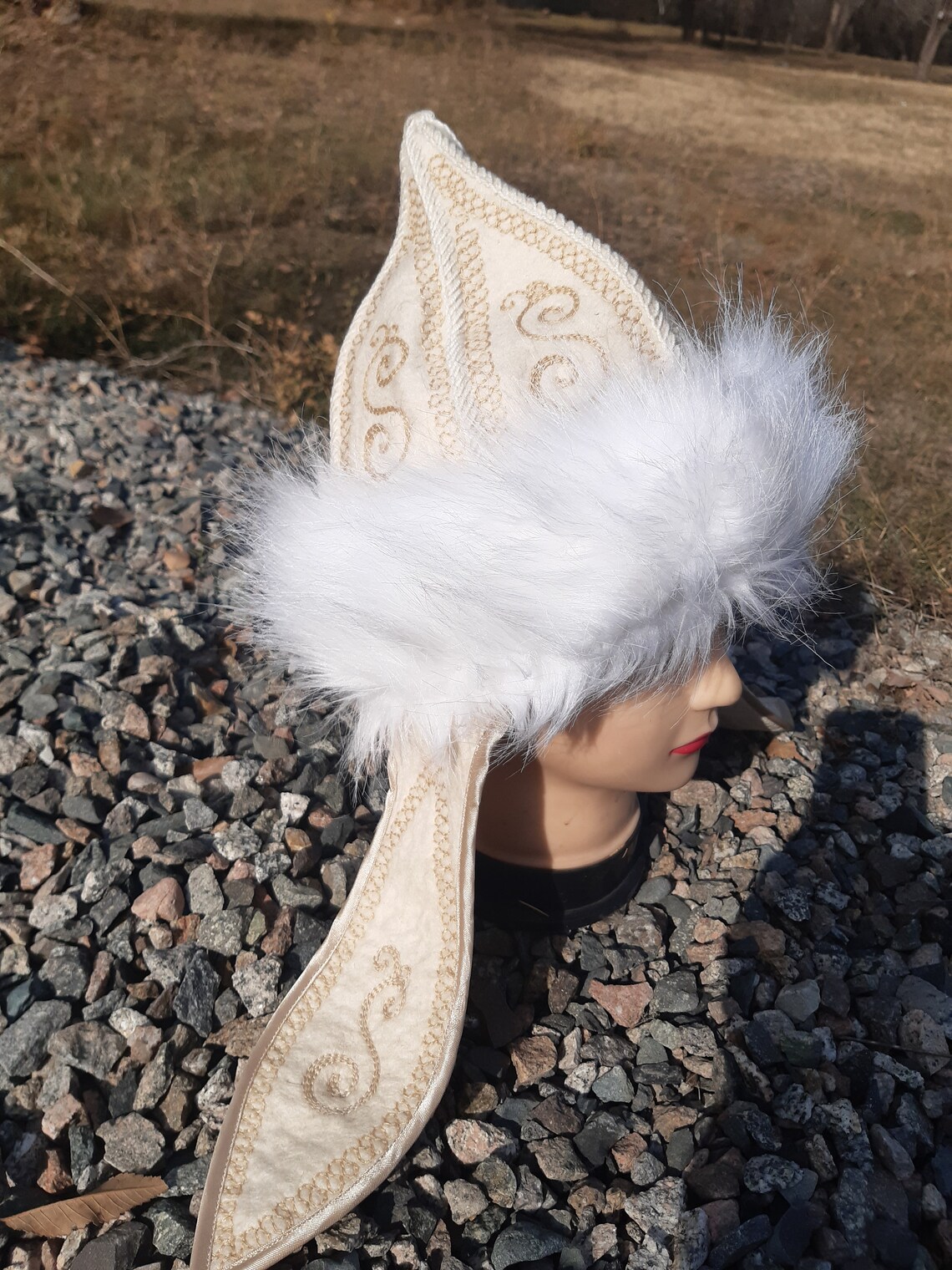 Kazakh mongolian winter hat warm soft womens mens traditional | Etsy