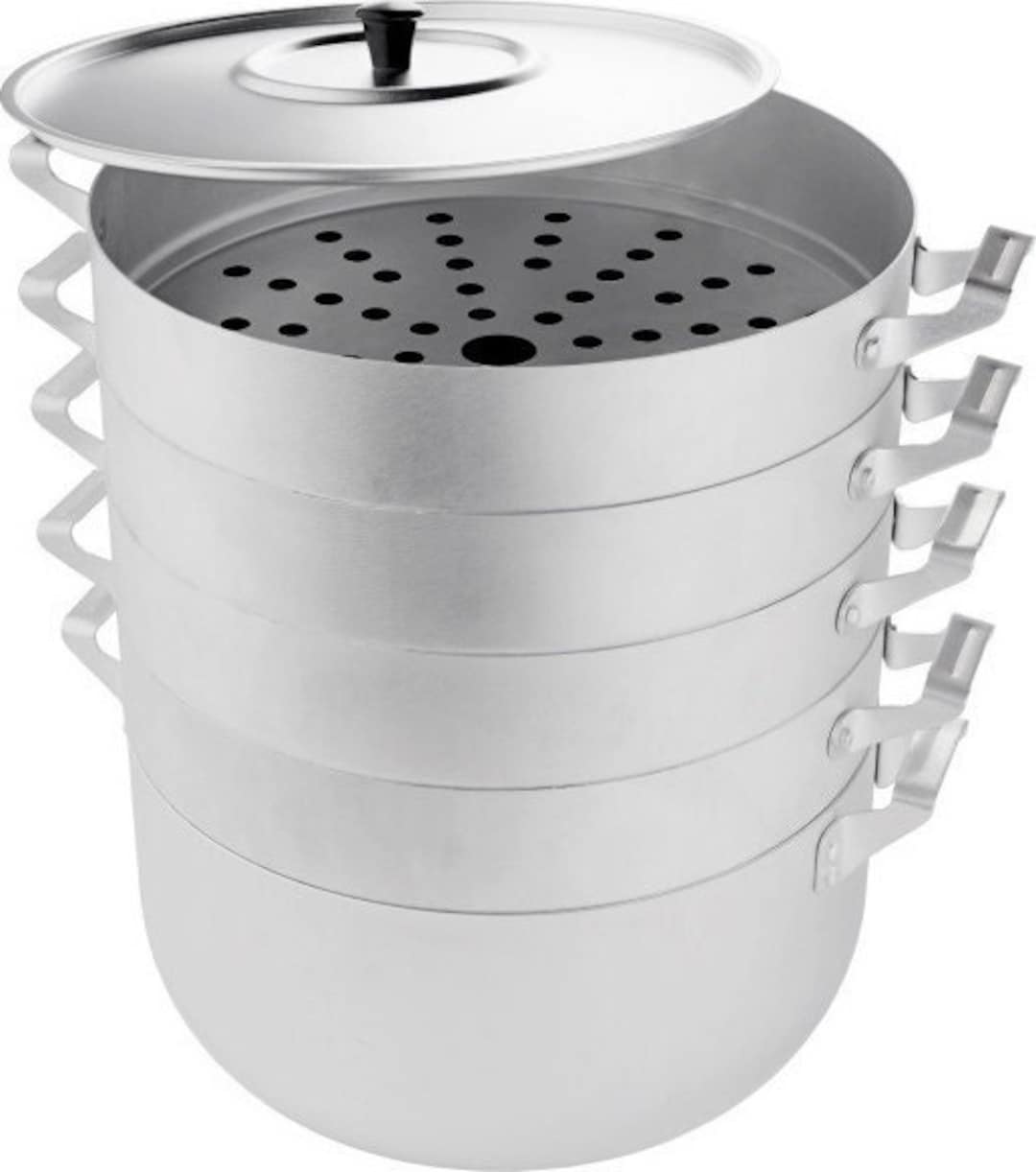 Dumpling Steamer Mantovarka Aluminum 4-tiered 6 L Kazakh Uzbek Russian ...