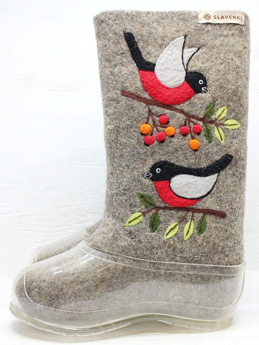 Valenki Felt Boots Unisex Women Men All Size Handmade Russian Veking ...