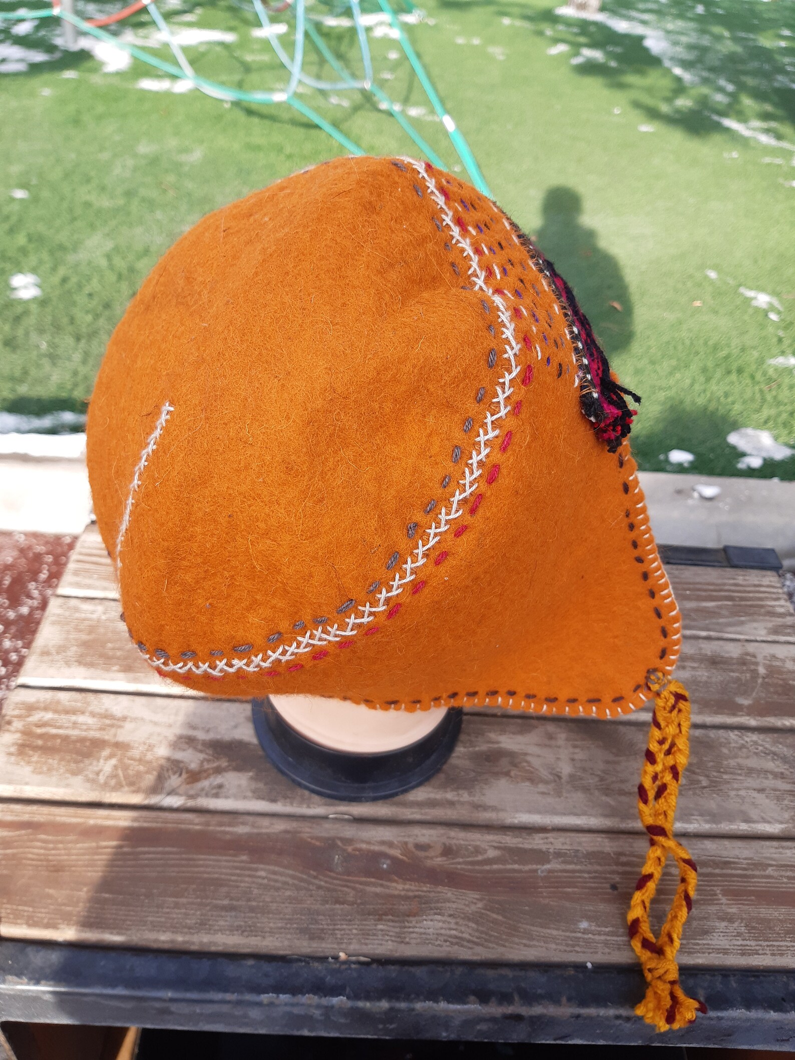 Mongolian Felt Wool Hat Womens Mens Traditional Headdress - Etsy