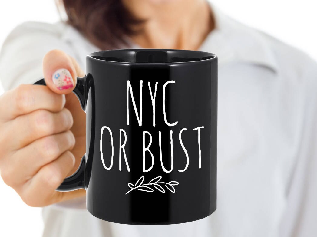 New York City Marathon Coffee Mug NYC or Bust For the | Etsy