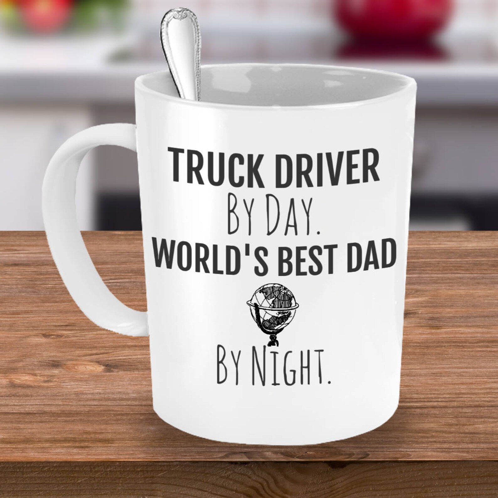 Truck Driver Dad Mug - Truck Driver Coffee Mug - Truck Driver by Day ...