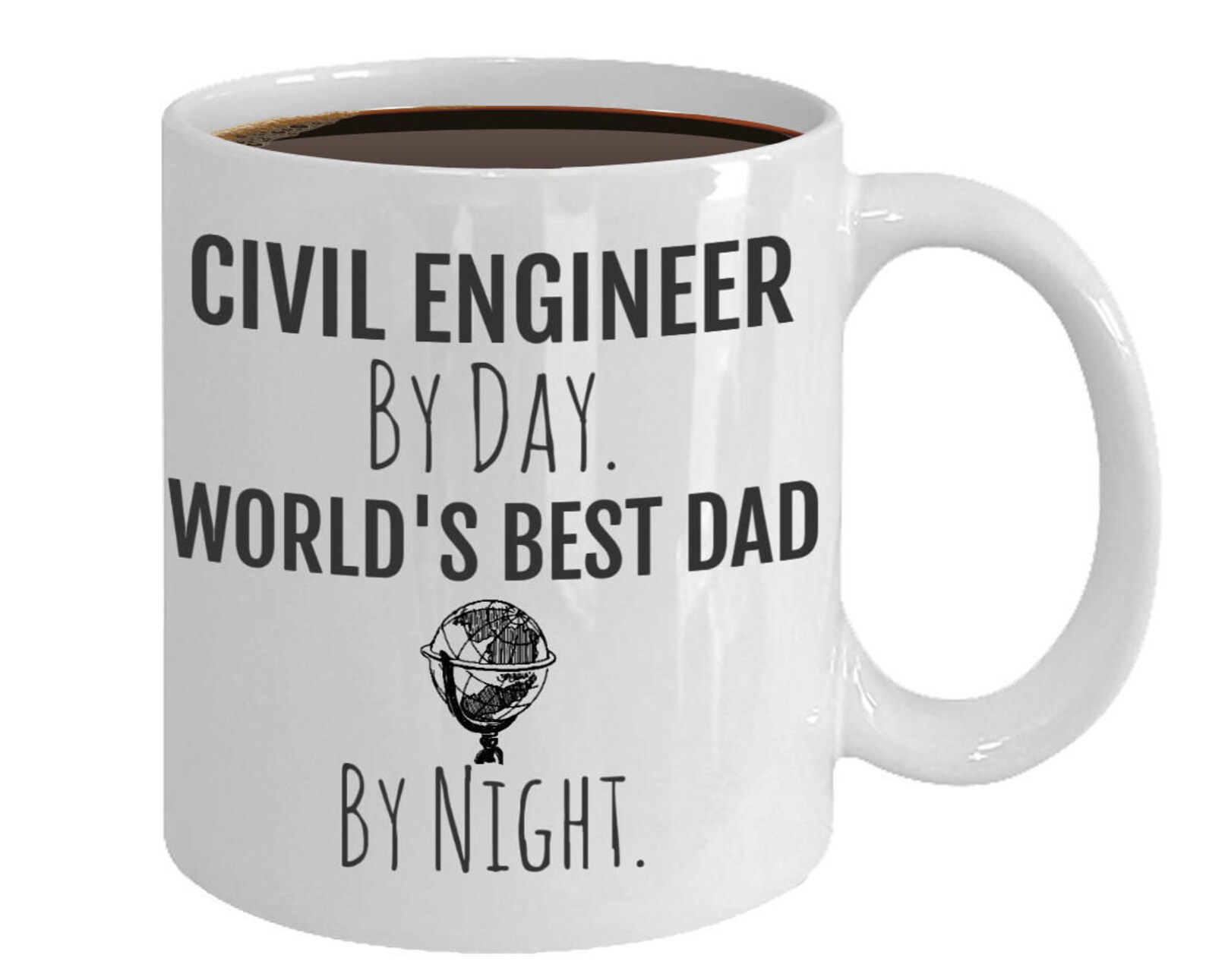 Civil Engineer Dad Mug Civil Engineer by Day World's - Etsy