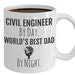 Civil Engineer Dad Mug - Civil Engineer by Day, World's Best Dad by ...