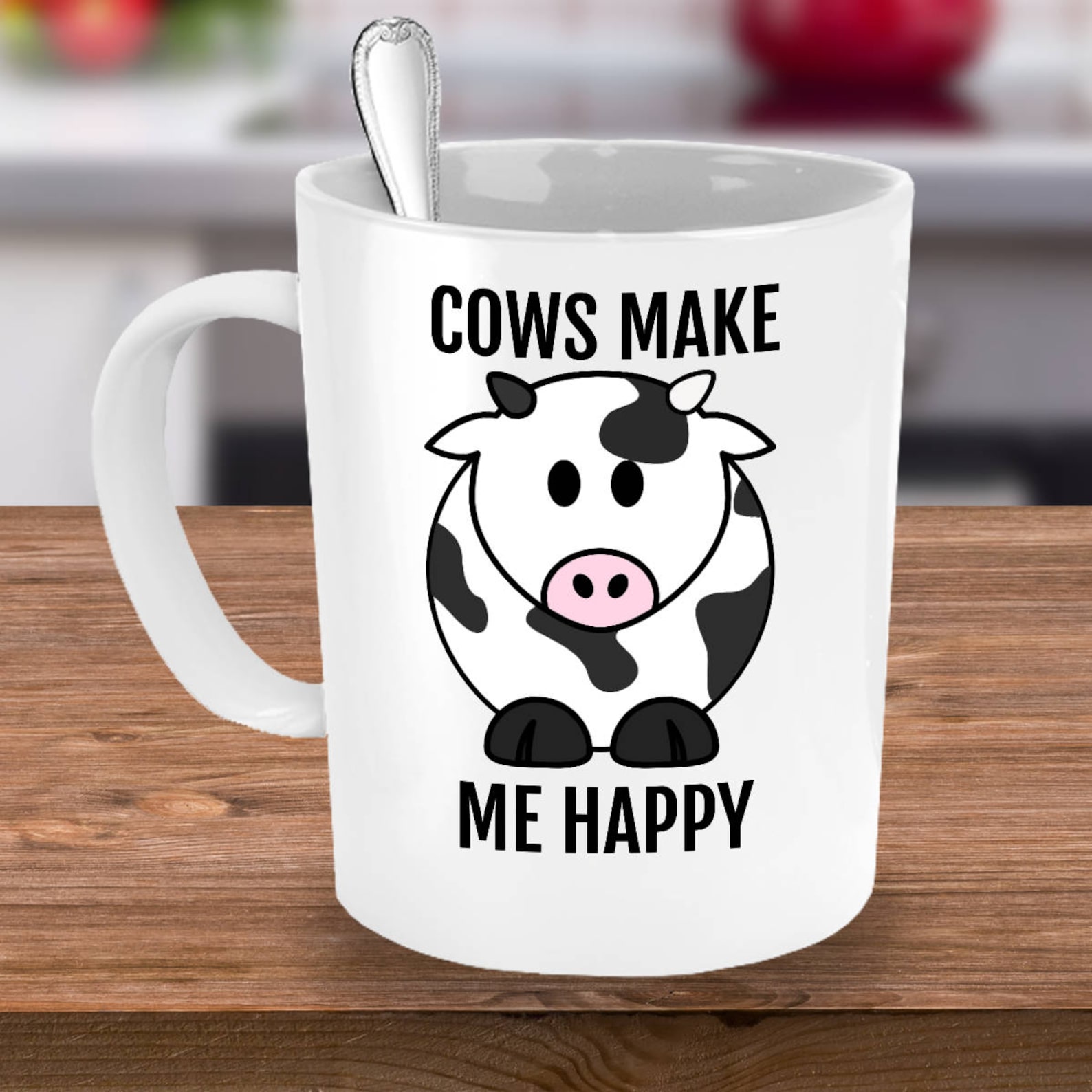 Cow Mug - Cows Make Me Happy - Cute Cow Gift for Coffee, Tea Lovers - Etsy