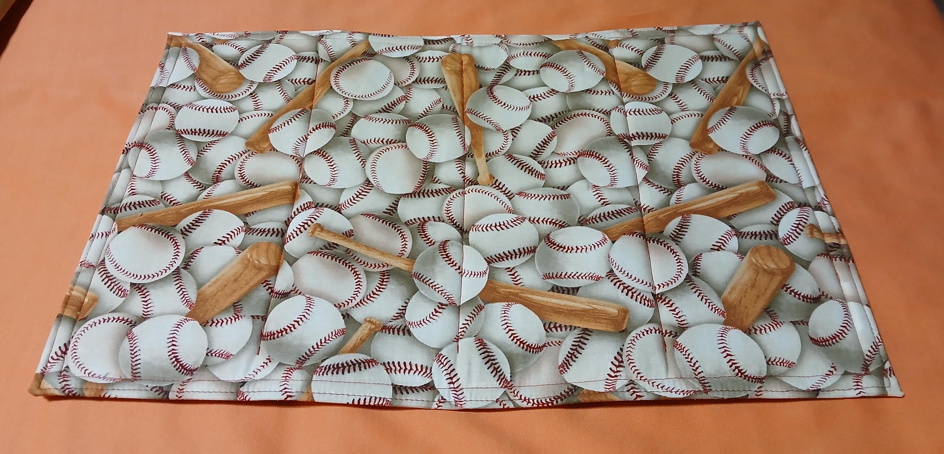 Absorbent Baseball-themed Kitchen Mat, Quilted Dish Drying Pad ...