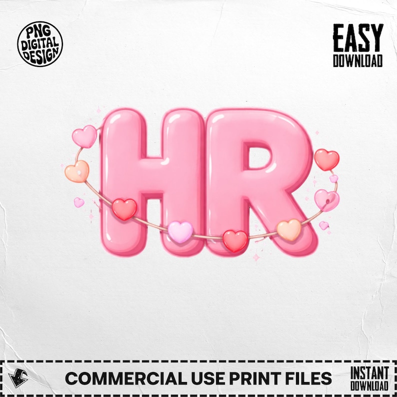 HR Valentines Day PNG: Balloon Letters Hearts, Cute Human Resources ...