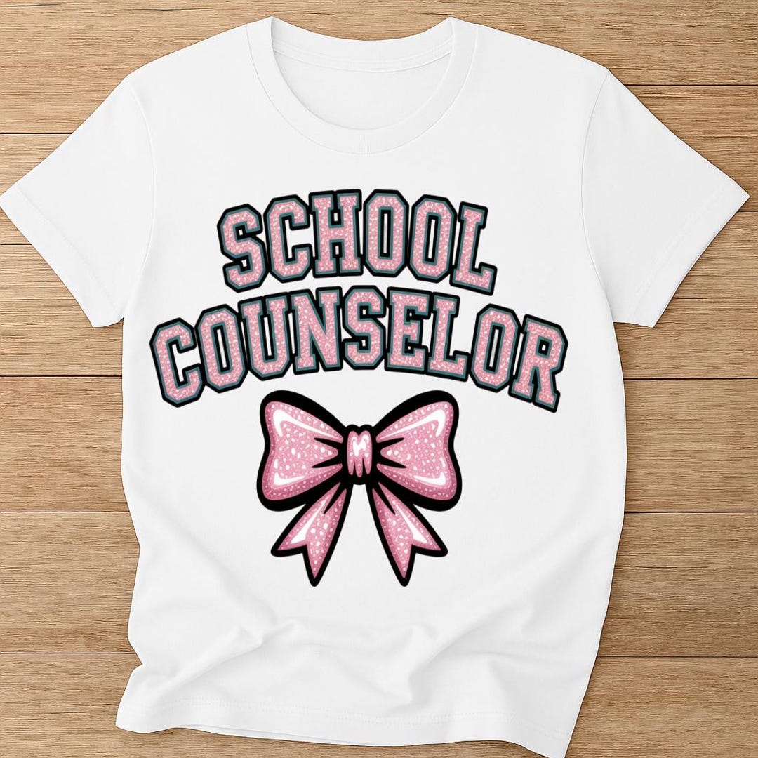 School Counselor PNG Pink Bow Teacher Appreciation Cute School Staff ...
