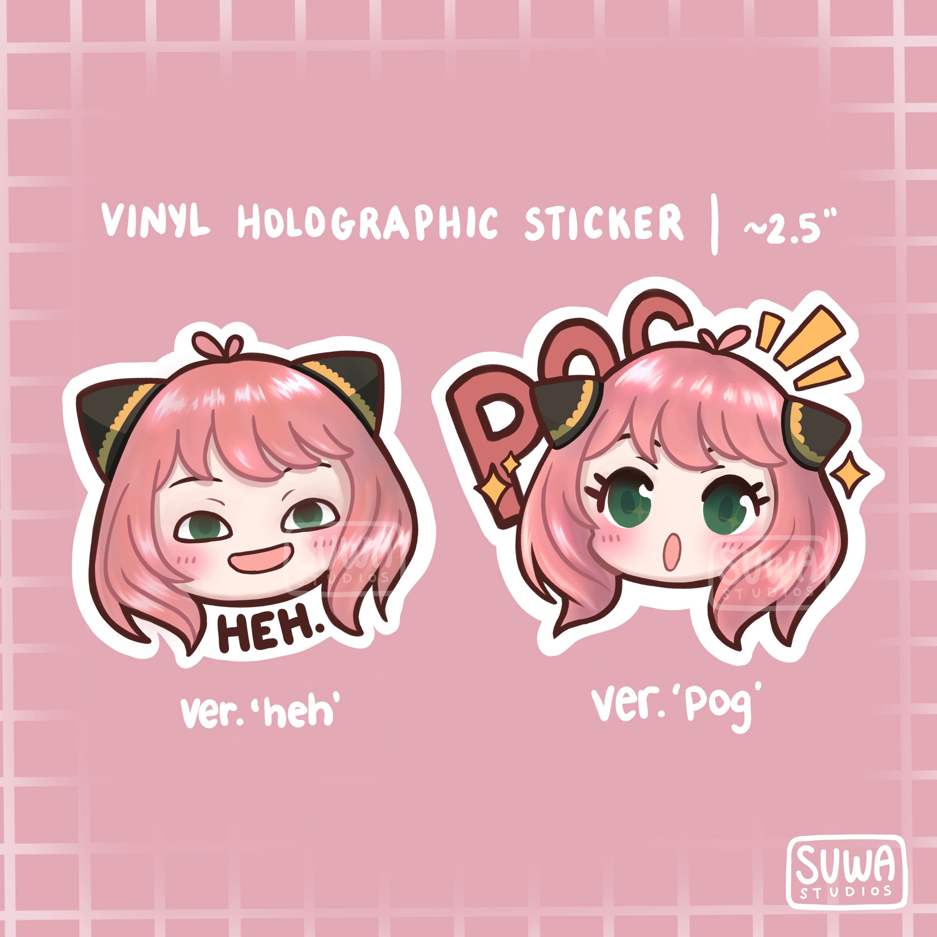 Anya Holographic Vinyl Sticker - Etsy