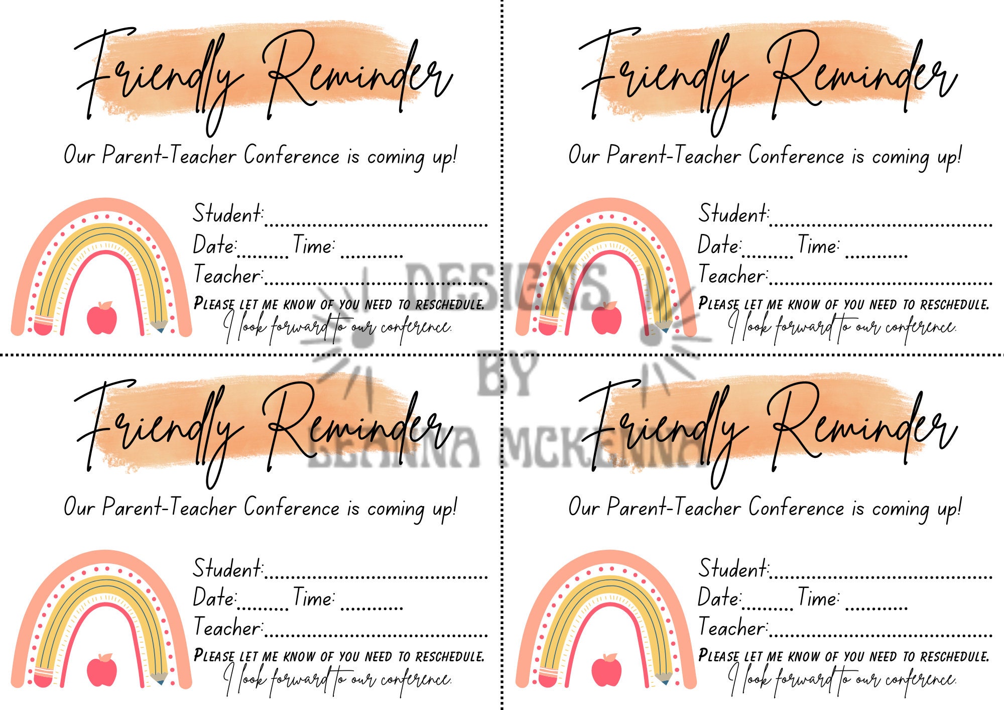 Parent-teacher Conference Letter - Etsy