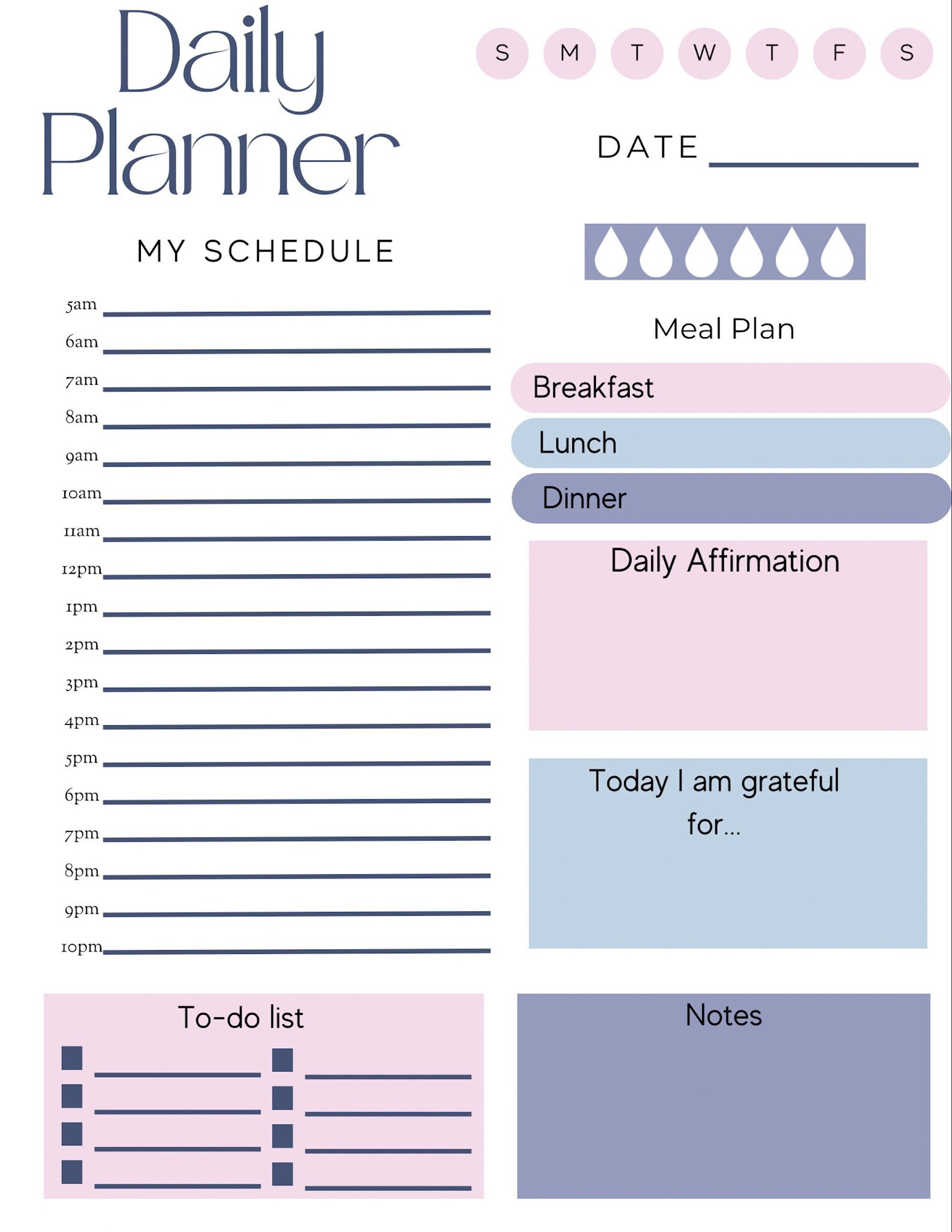 Motivational Digital Daily Planner - Etsy