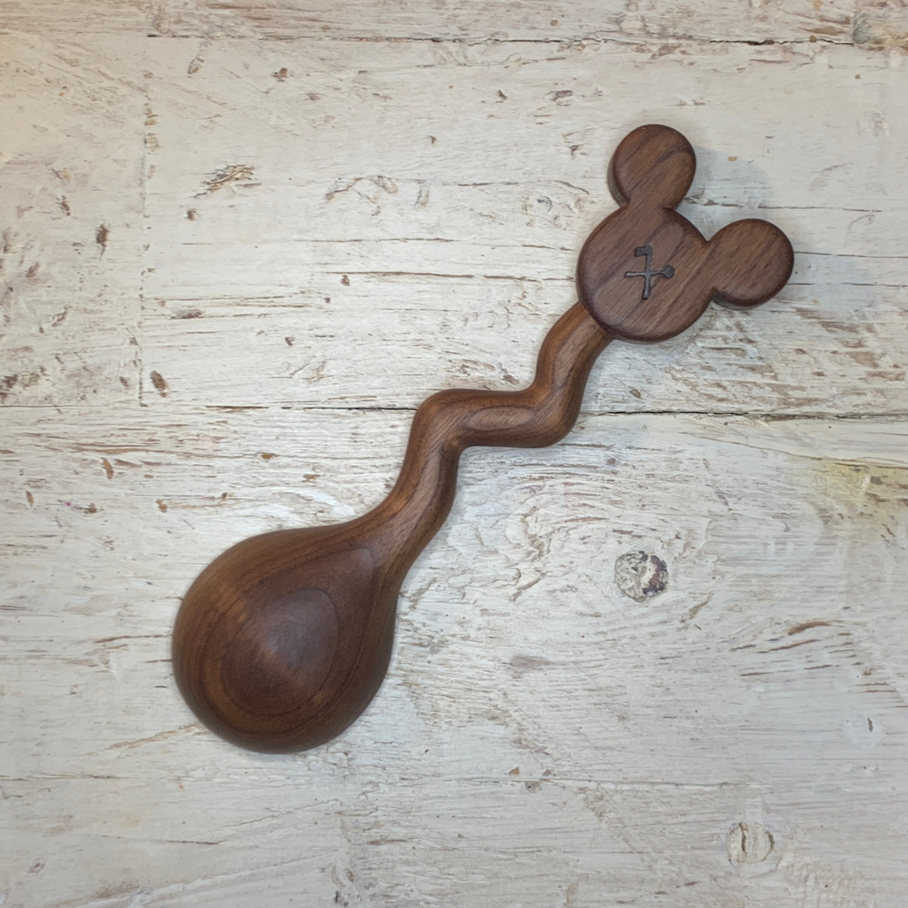 Mickey Mouse Walnut Coffee Scoop - Etsy