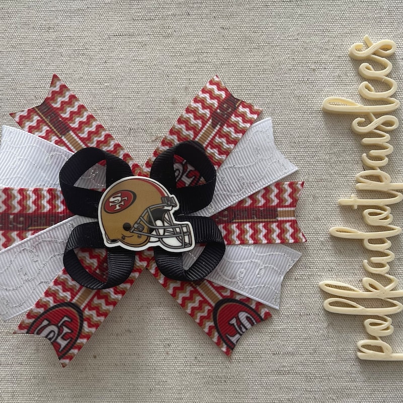 49ers Hair Bow - Etsy
