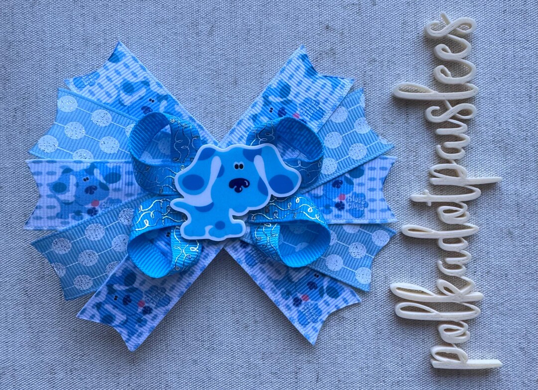 Blues Clues Hairbow- Blues Clues Hairbows- Blues Clues Bows- Blues ...