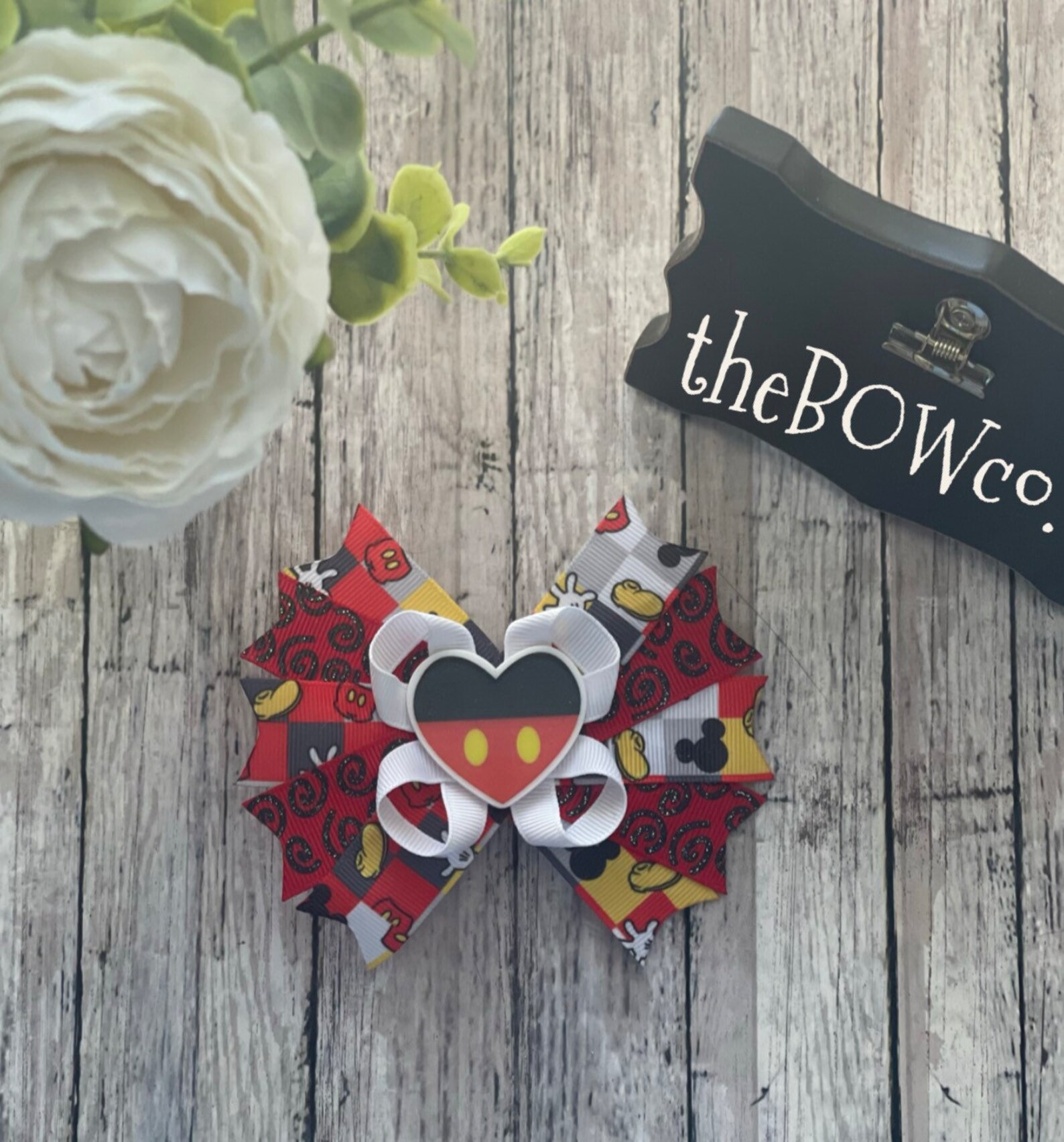 Mickey Mouse Clubhouse Hairbow Mickey Mouse Clubhouse Bows - Etsy
