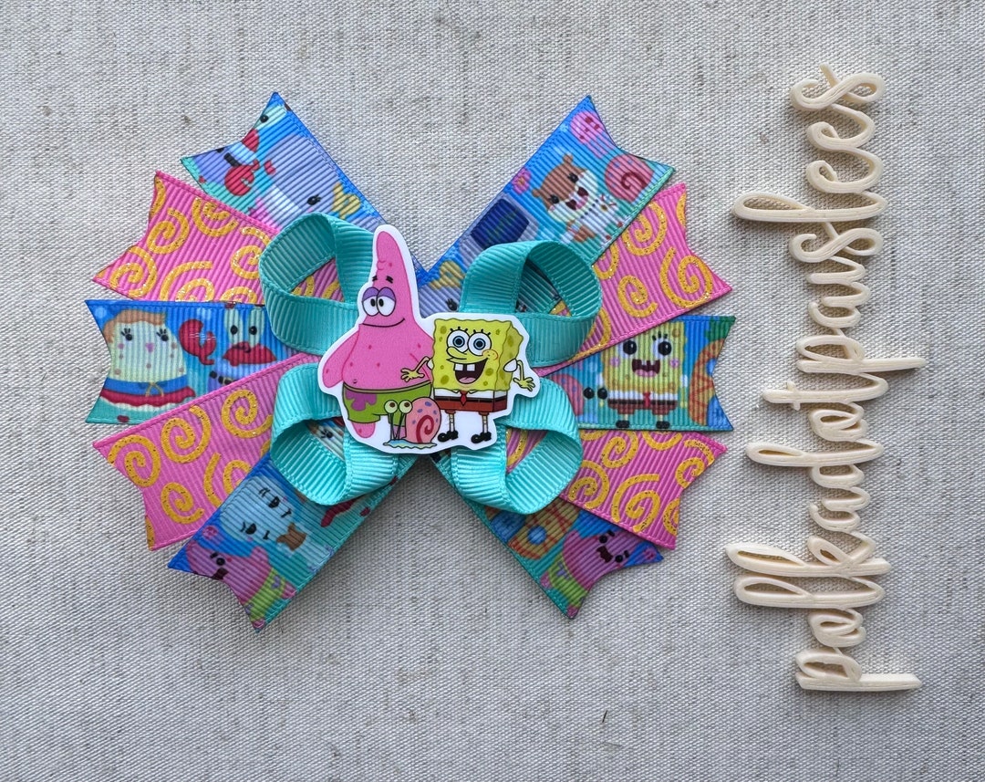 Spongebob Hairbows Spongebob Bows Spongebob Hairbow Spongebob Bow ...