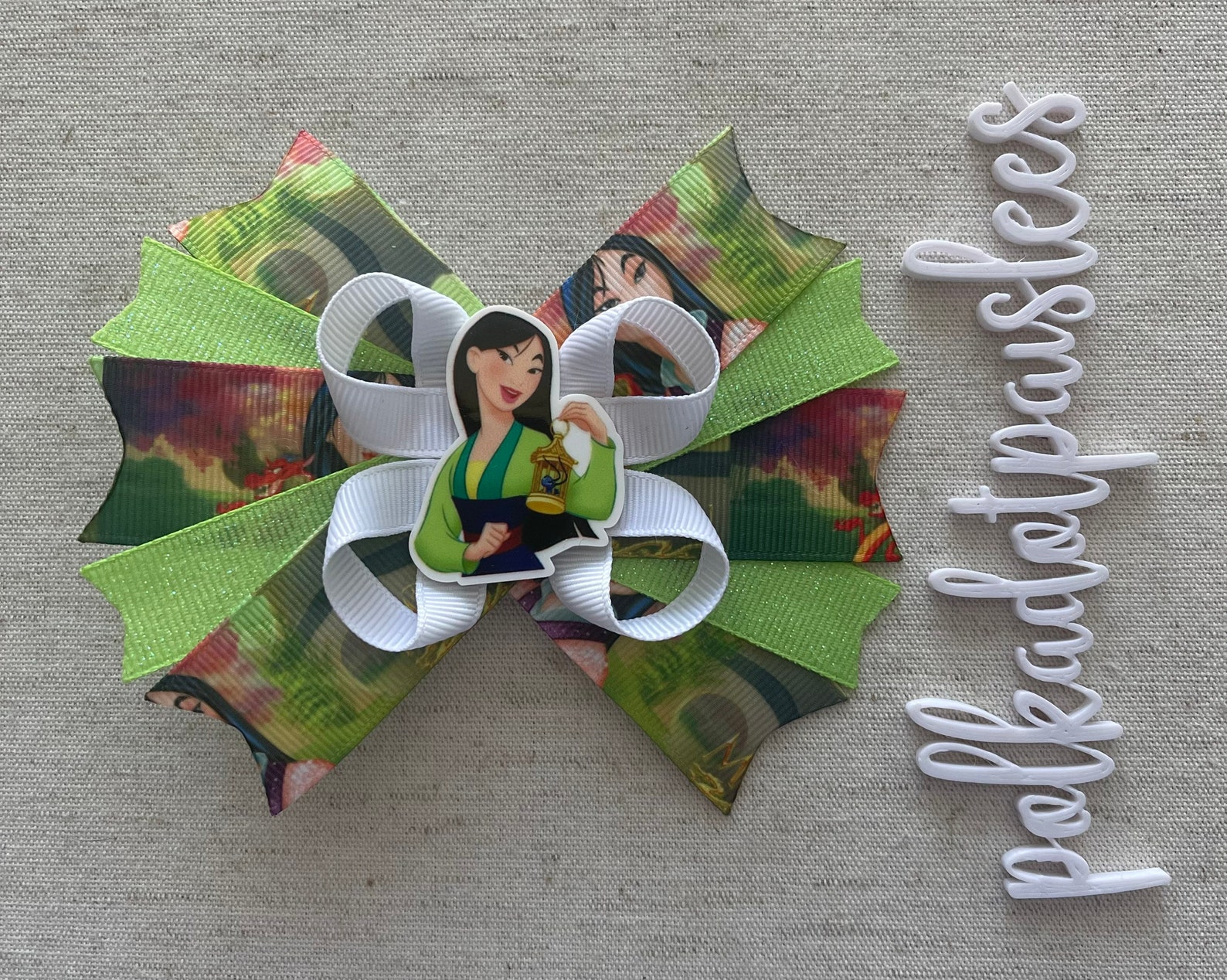 Mulan Hairbow Mulan Hairbows Mulan Bows Mulan Bow Mulan - Etsy