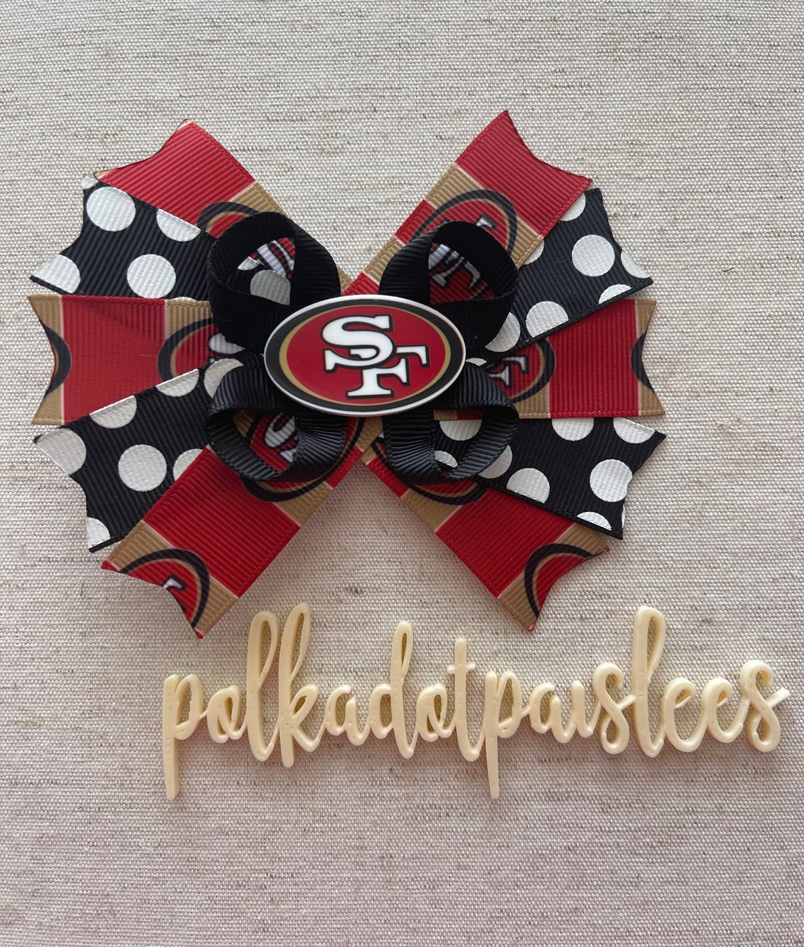 San Francisco 49ers Hairbow 49ers Hairbows 49ers Bows San | Etsy