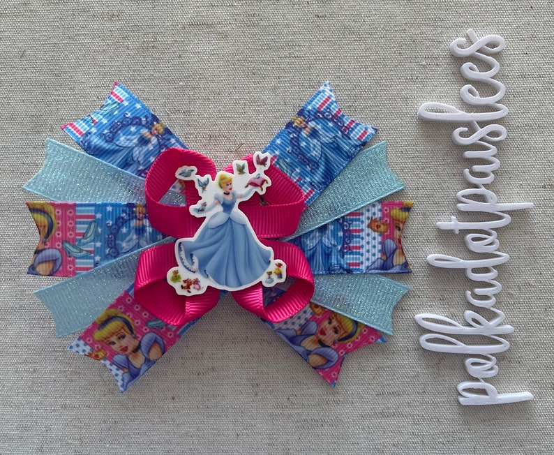Cinderella Hairbow Cinderella Hairbows Cinderella Bow - Etsy