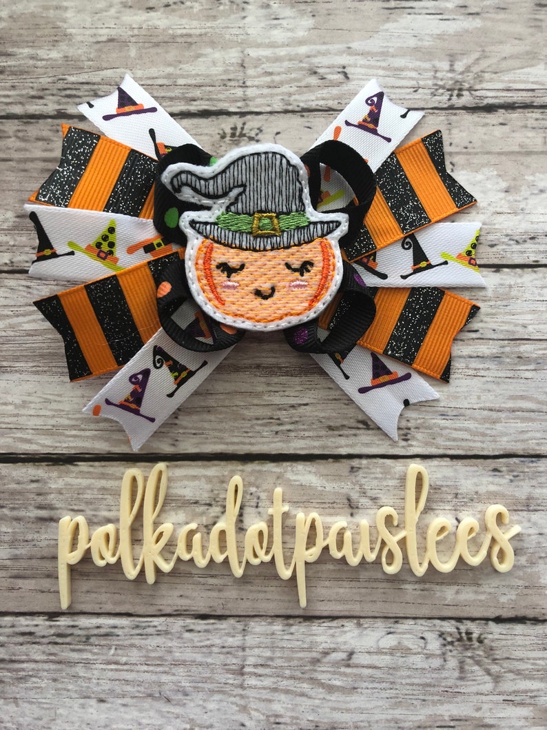 Halloween Hairbow- Witch Hairbow- Witch Hairbows- Witch Accessories ...