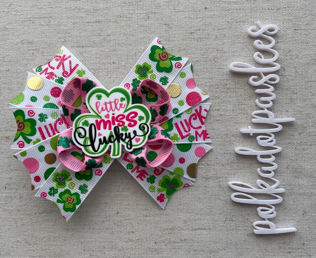 St. Patrick’s Day Hairbows- St. Patrick’s Day Hairbow- Shamrock ...