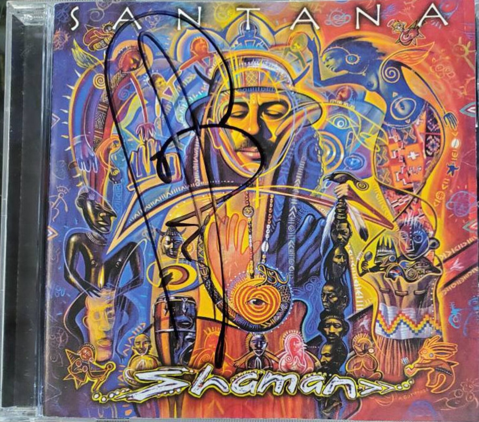 Santana shaman CD Album Hand Signed Autographed by - Etsy