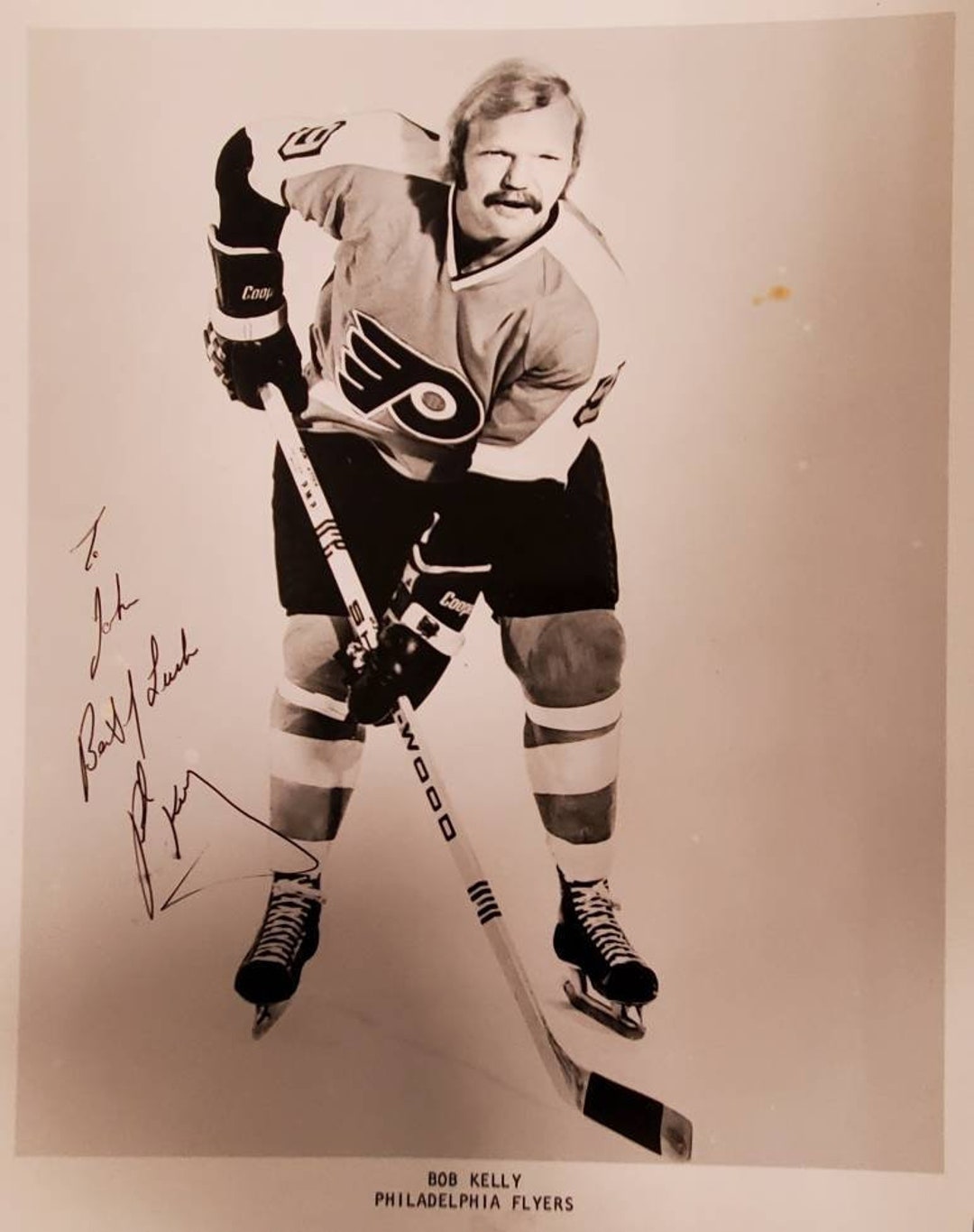 Bob Kelly Autographed Philadelphia Flyers Photo With COA - Etsy