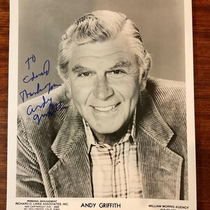 Andy Griffith Andy Griffith Show, Matlock Hand Signed Autographed 8x10 ...