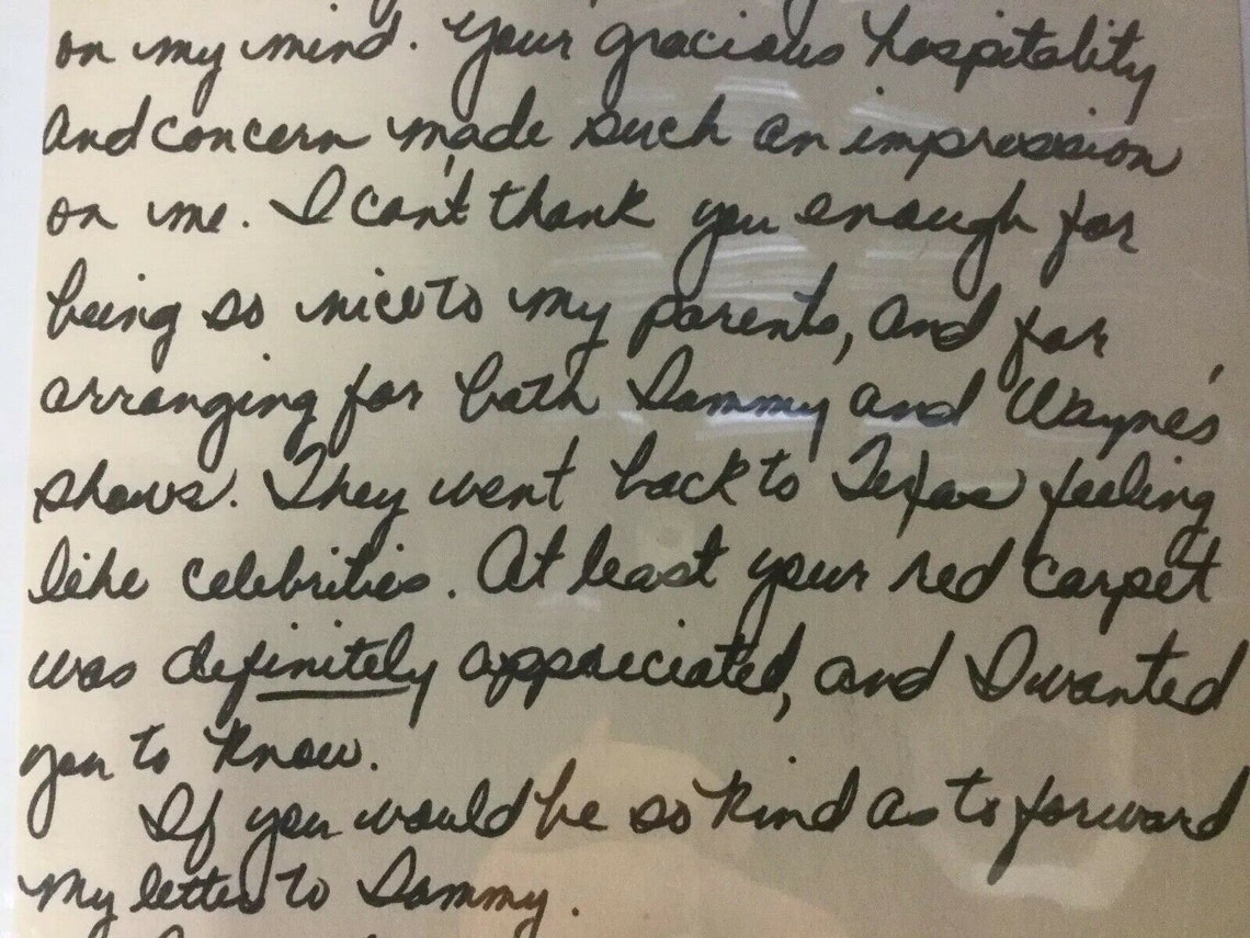 Sandy Duncan Handwritten & Signed Letter on Personal | Etsy