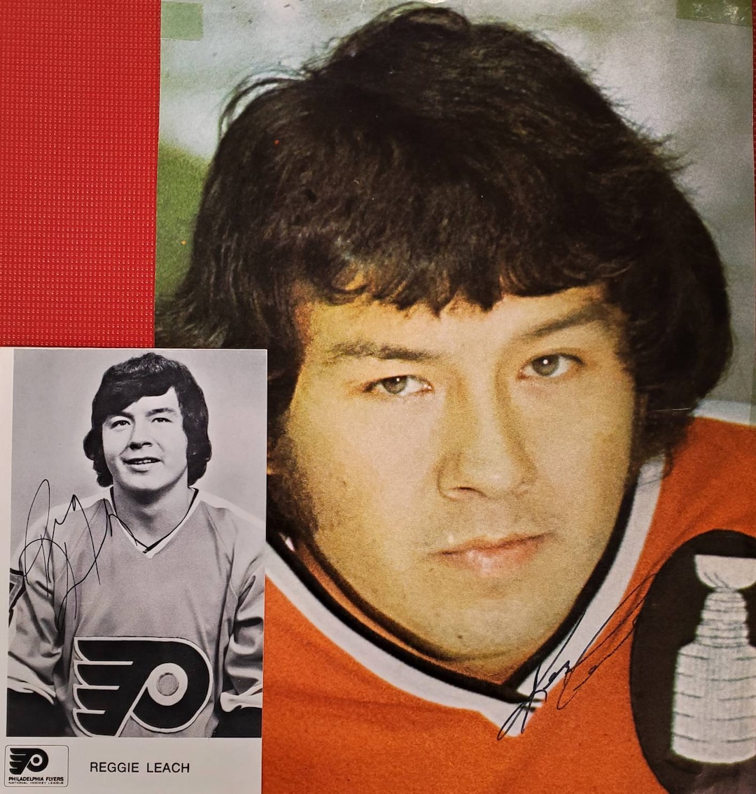 Reggie Leach Philadelphia Flyers NHL Hockey autografiado 3x6 postal y ...