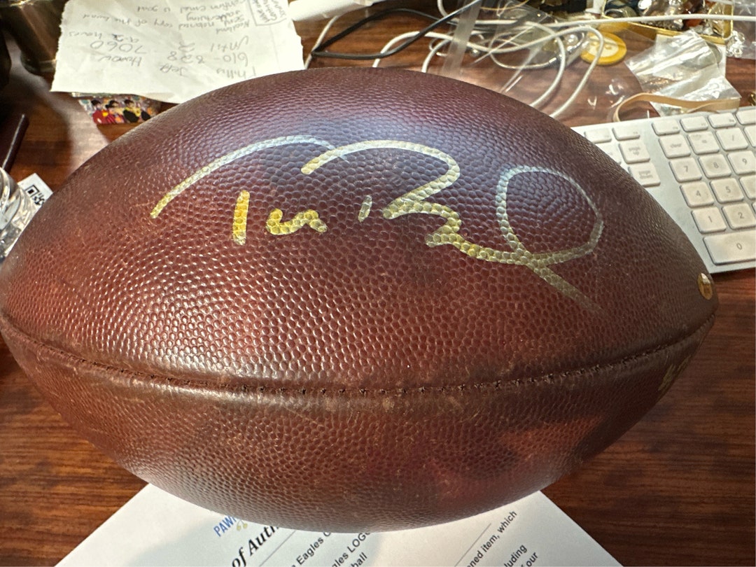 Tom Brady Autographed Philadelphia Eagles Game Day Ball Hand Signed ...