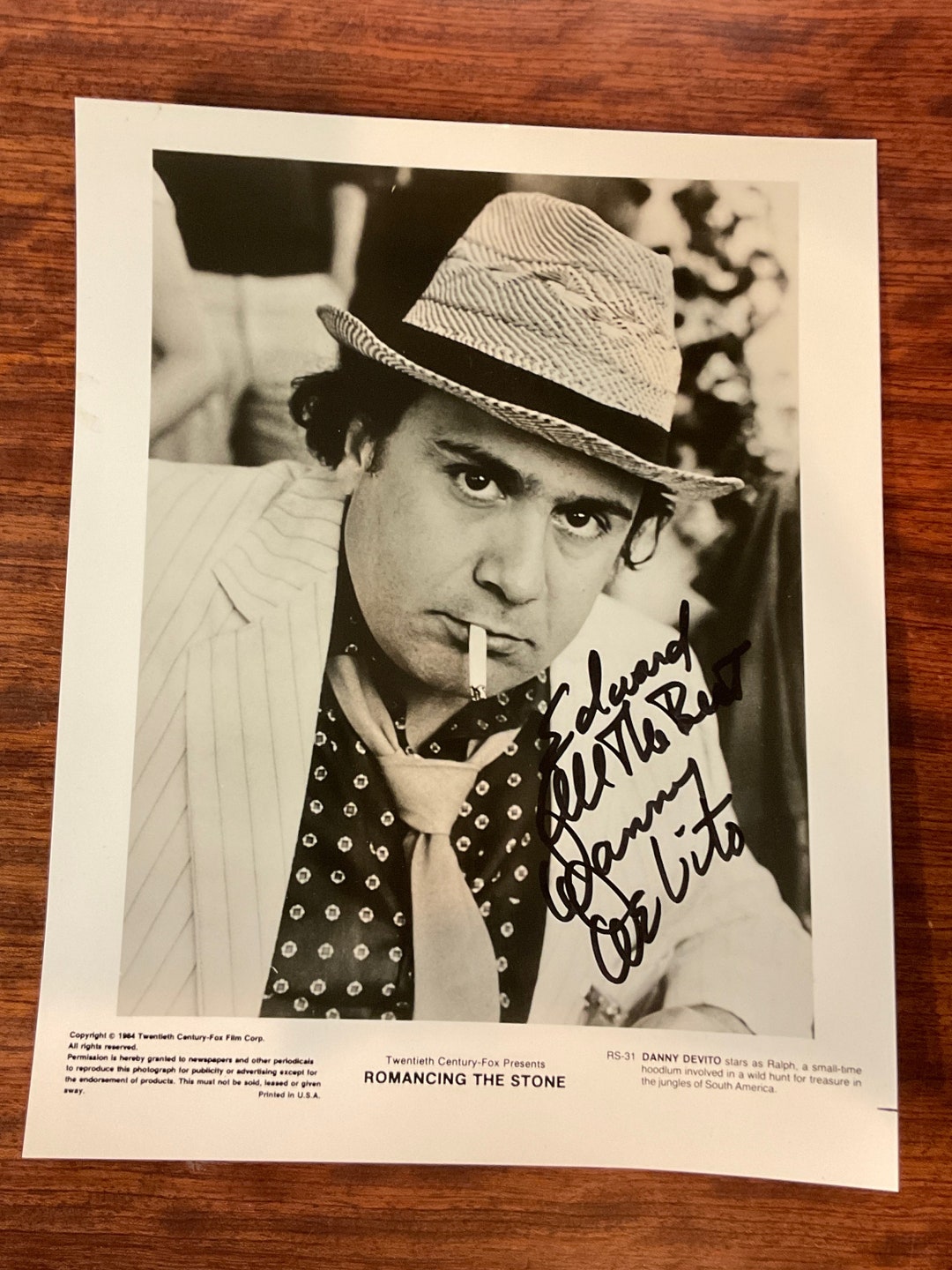 Danny Devito "romancing the Stone" Hand Signed Autographed 8"x10" Photo ...