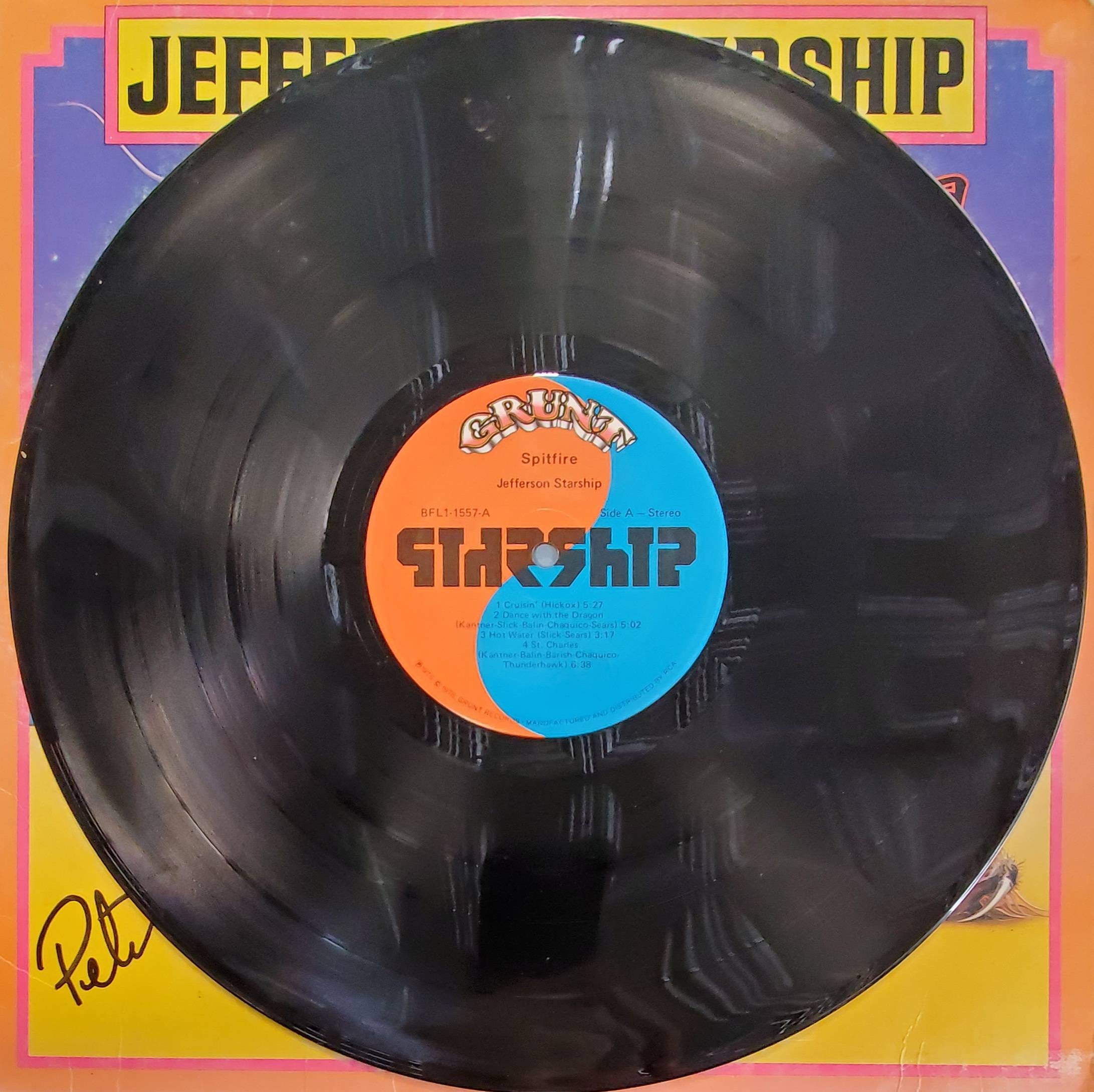 Jefferson Starship Spitfire Record Album Hand Signed Autograph - Etsy