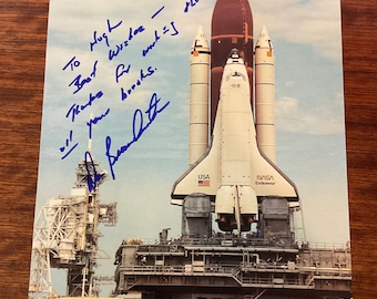 FULL NASA Space Shuttle Crew Mission STS-49 Hand Signed Autographed 8 ...