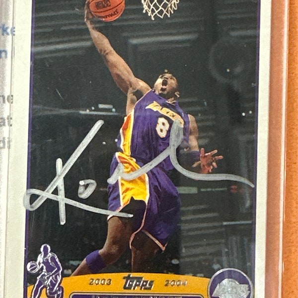 Signed Kobe Bryant Card - Etsy
