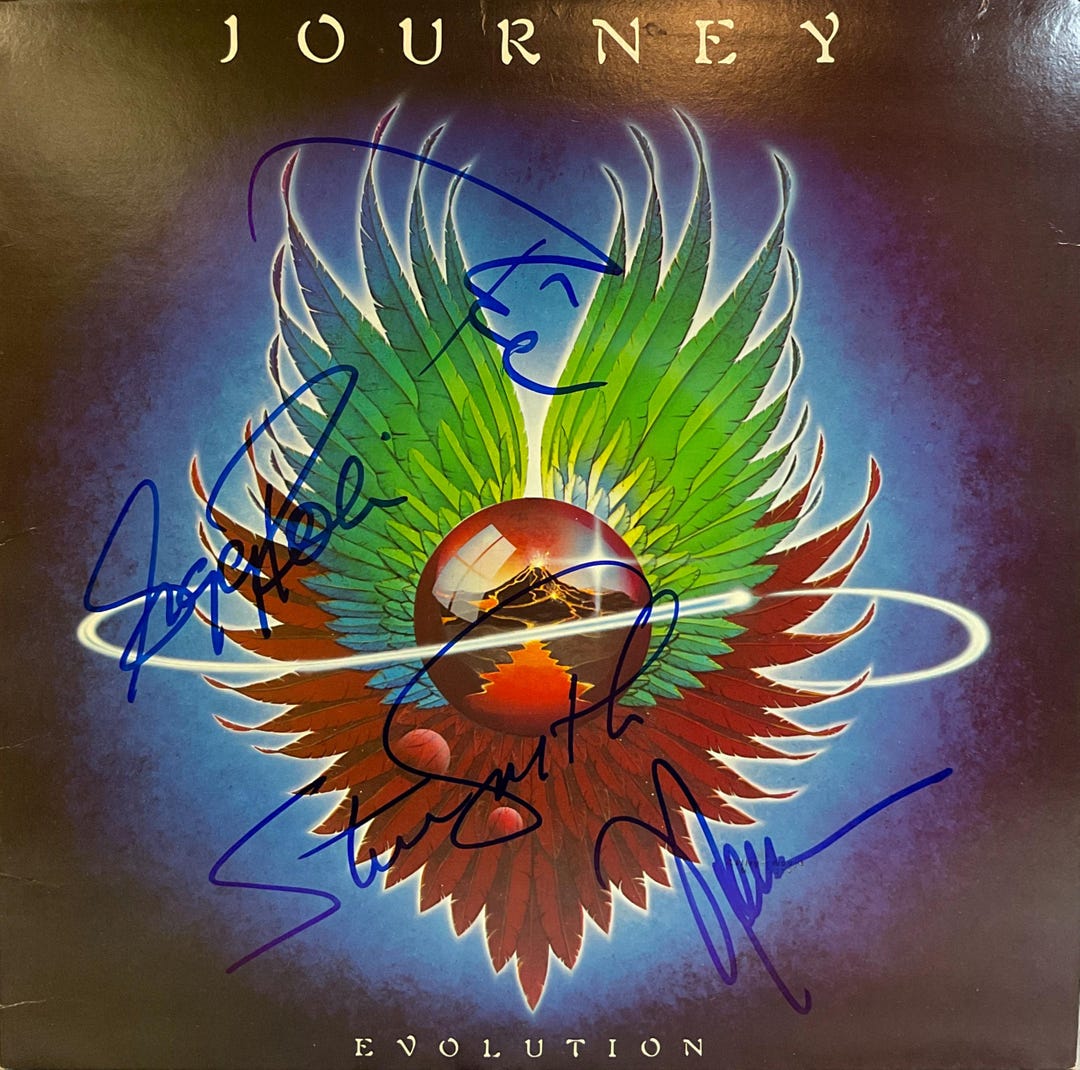 Journey Evolution Album: Signed by Neal Schon, Greg Rollie + More (LOA) - Etsy