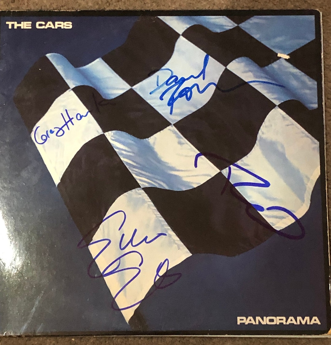 The Cars Panorama Record Album Hand Signed Autographed by Ric Ocasek ...