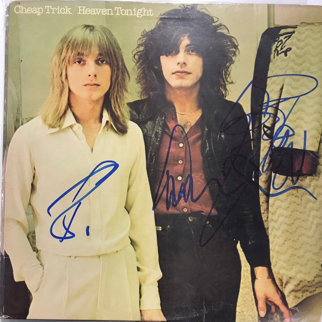 Cheap Trick "heaven Tonight" Album Cover Signed by All 4 Members W/ LOA - Etsy
