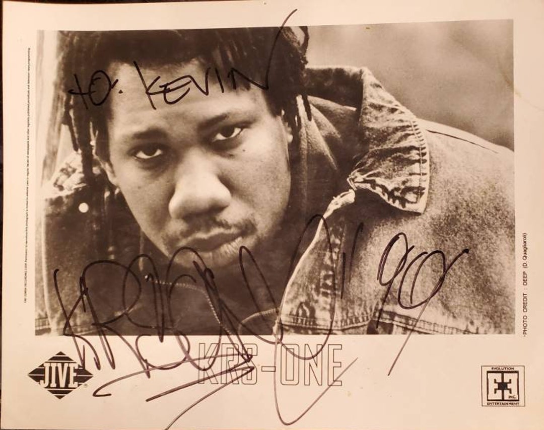 Krs-one 8"x10" Rap Legend Publicity Photo Hand Signed Autograph "to ...